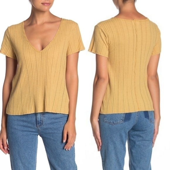 Pst | Tops | Pst Vneck Short Sleeve Texture Tshirt | Poshmark